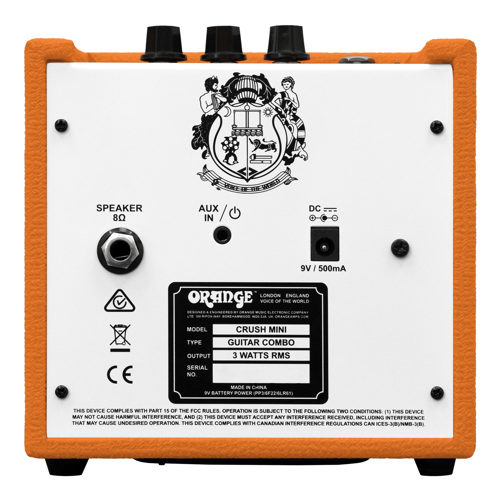 Orange Crush Mini – 3W portable practice amp – Orange Music Electronic ...
