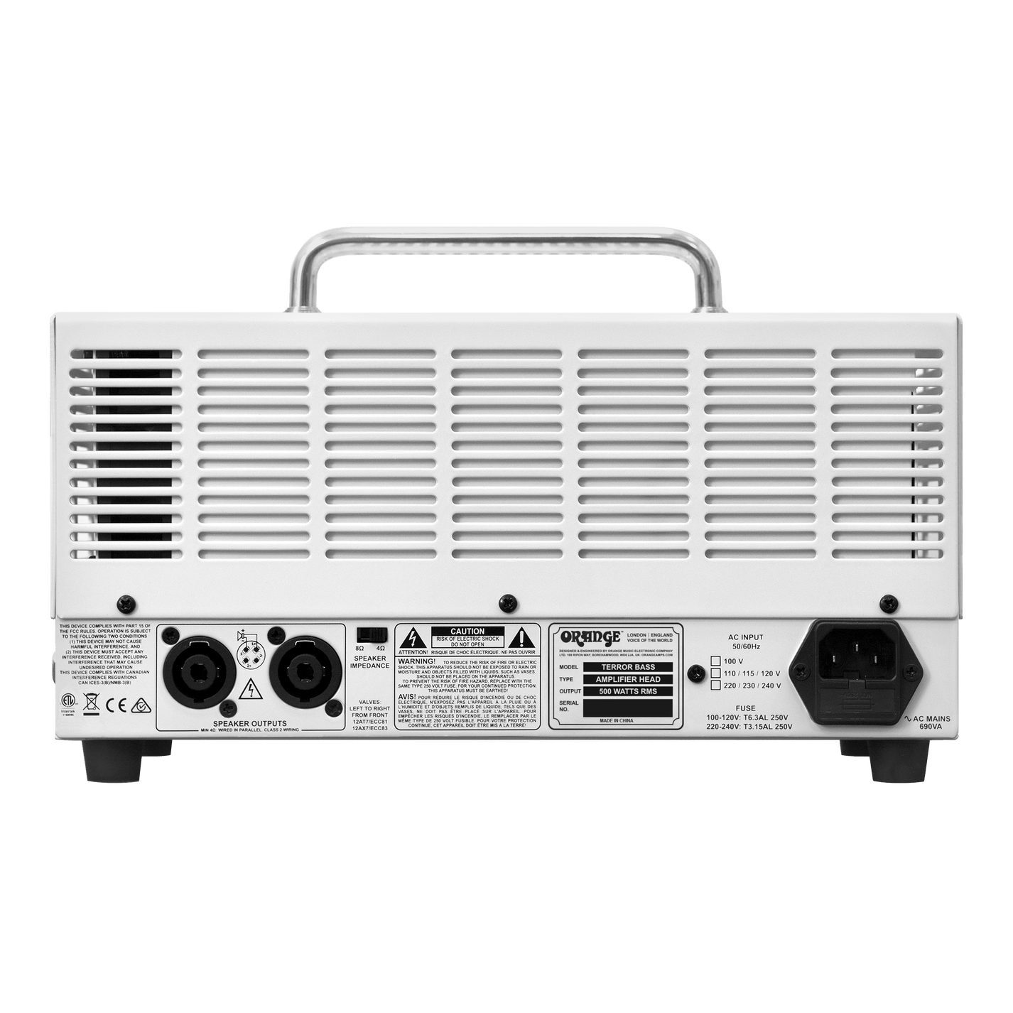 Terror Bass 500 Watt Amp Head | Orange Amps – Orange Music Electronic ...