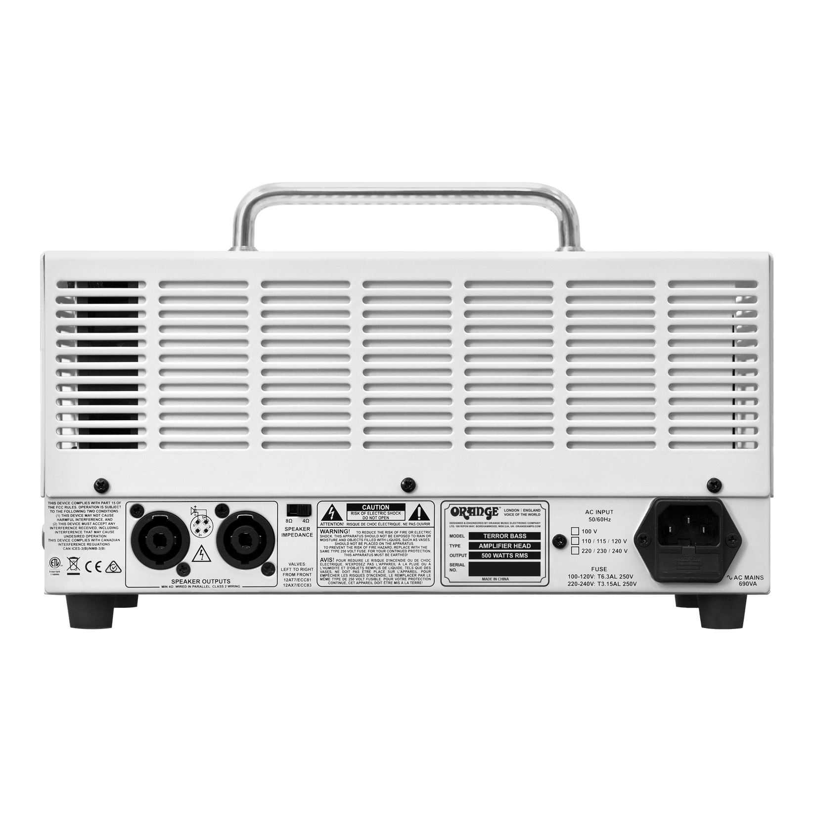 Terror Bass 500 Watt Amp Head | Orange Amps – Orange Music Electronic ...