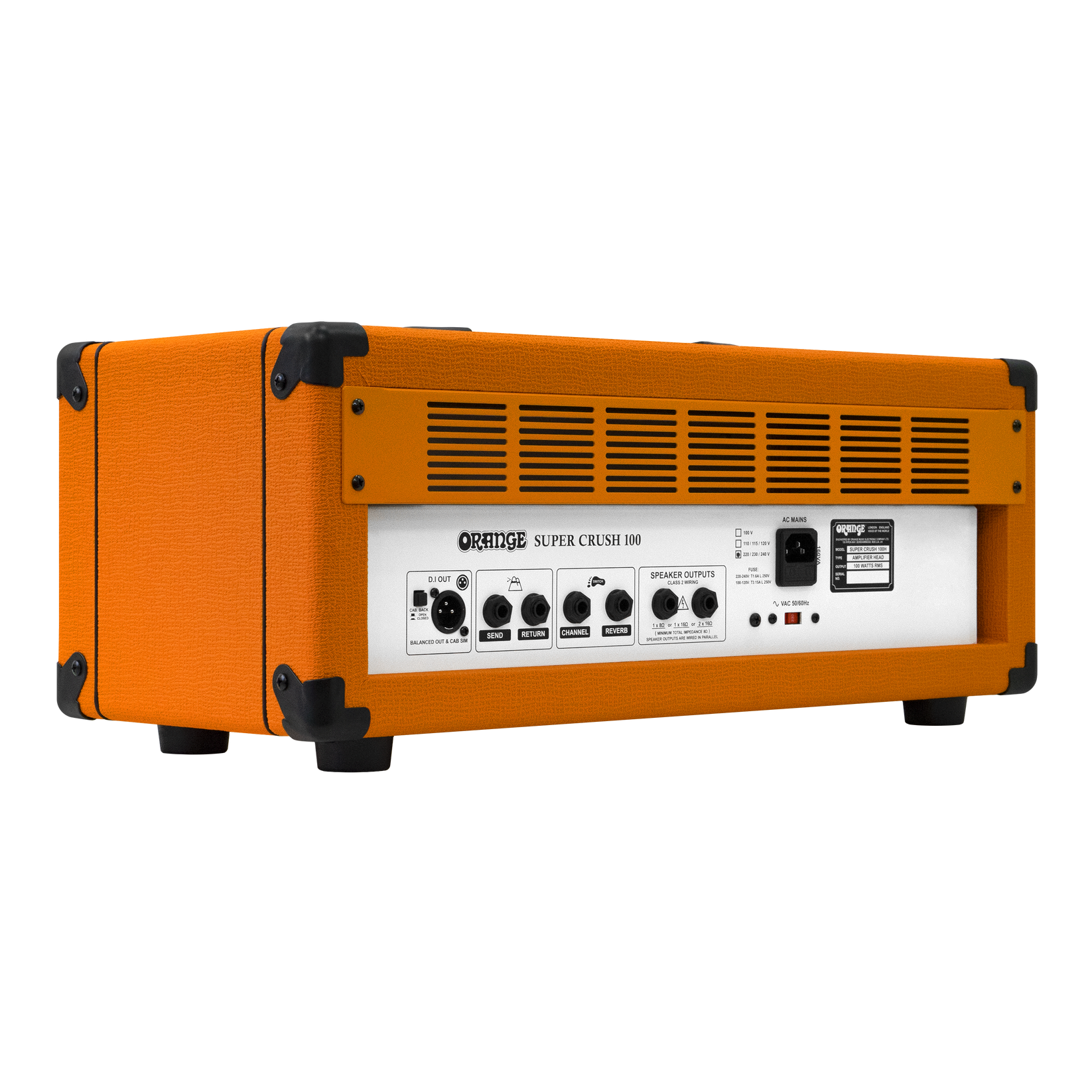 Super Crush 100 Head – Solid-State Head with Valve-Like Tone – Orange ...